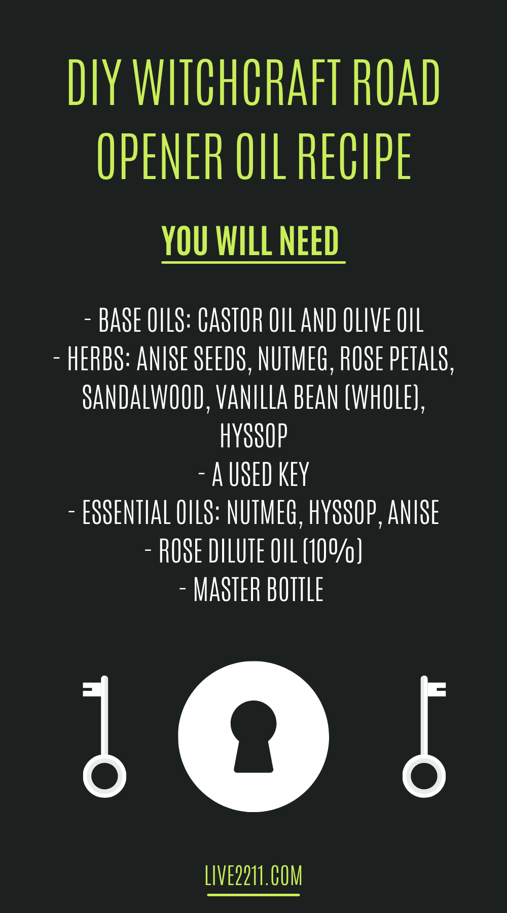 Road Opener Oil Recipe - Banana-breads.com